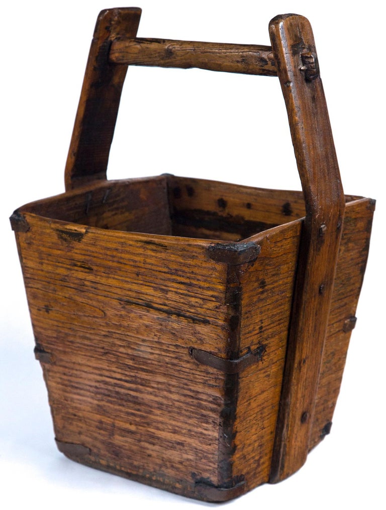 Antique Chinese Wooden Water Bucket, Early 20th Century at 1stDibs ...