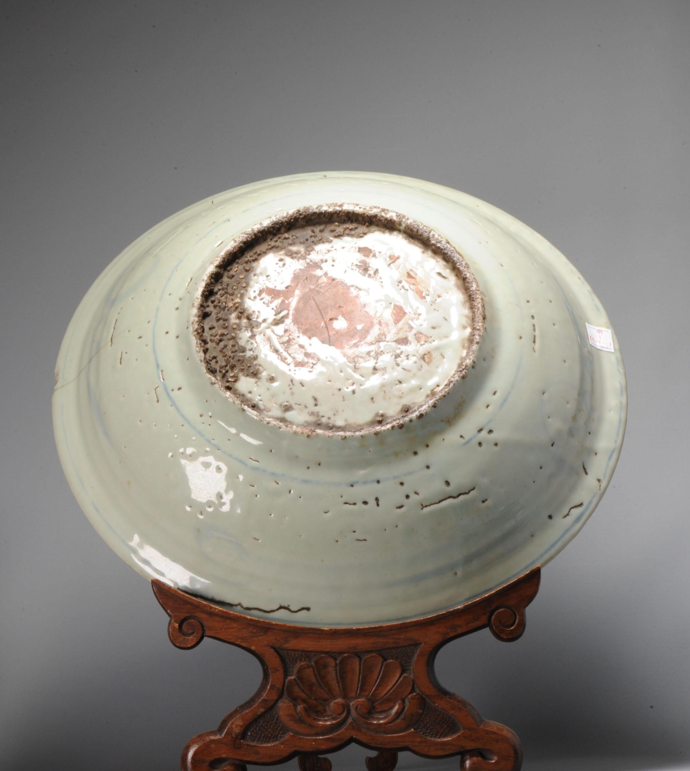 Antique Chinese Zhangzhou Swatow Landscape Dragon Charger Ming For Sale ...
