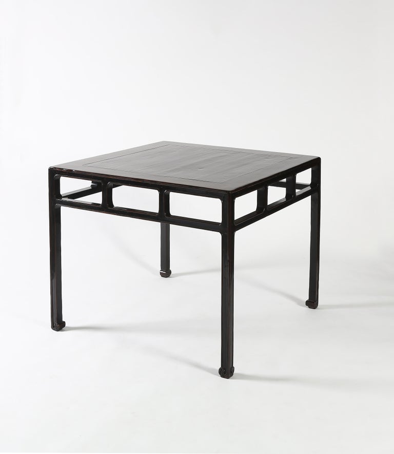 Antique Chinoiserie Lacquered Square Display Table, c. 1800s For Sale ...