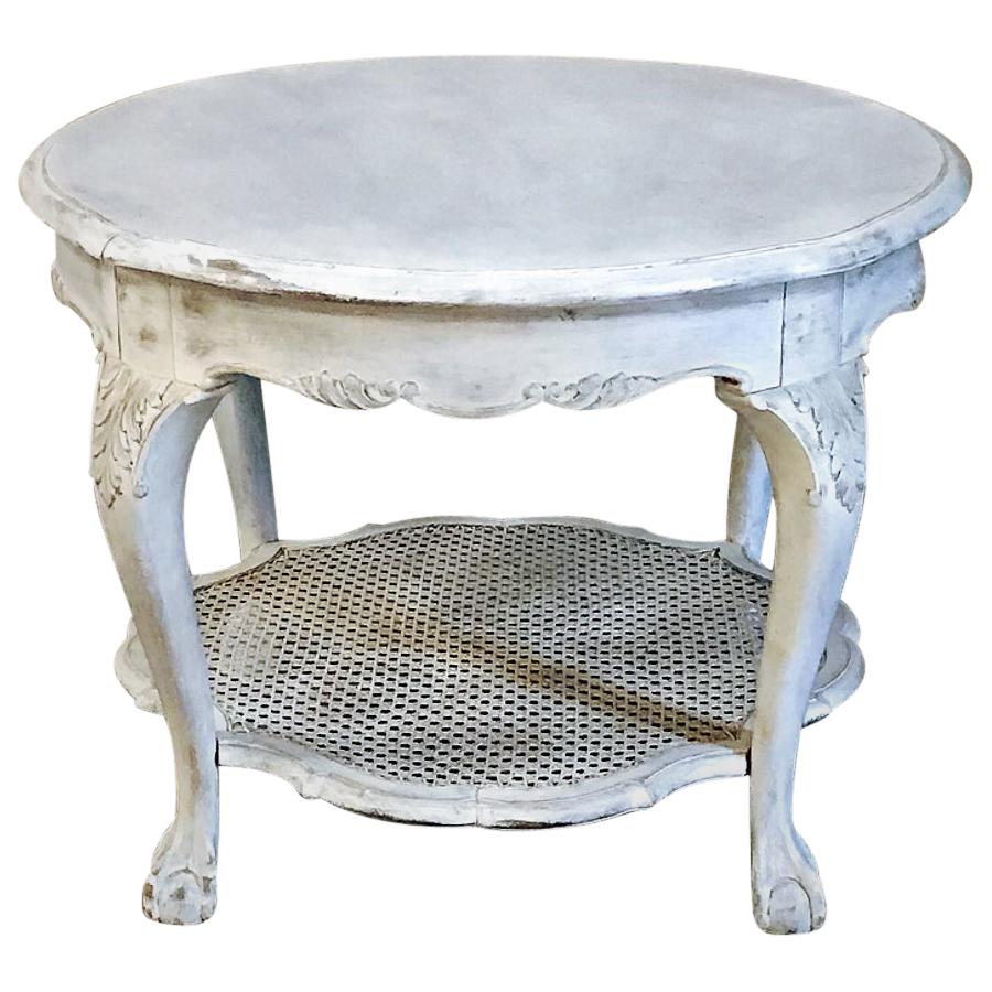 Antique Papier mâché Hand-Painted Tray Table For Sale at 1stDibs
