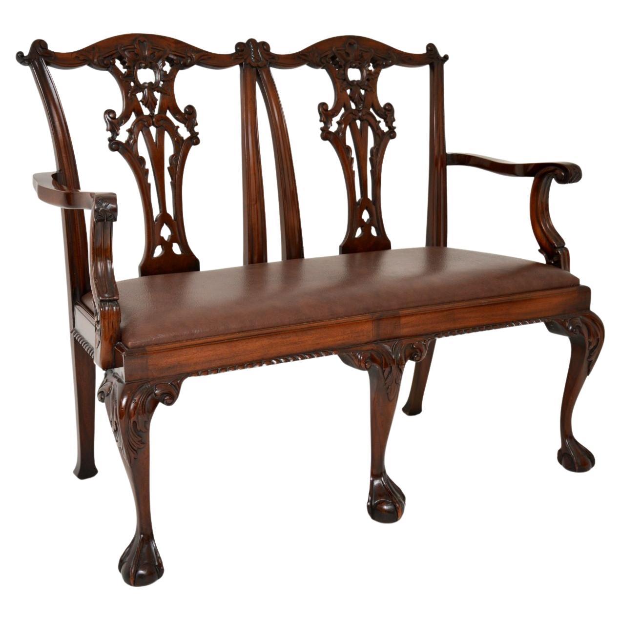 Antique Chippendale Style Settee at 1stDibs | chippendale settee