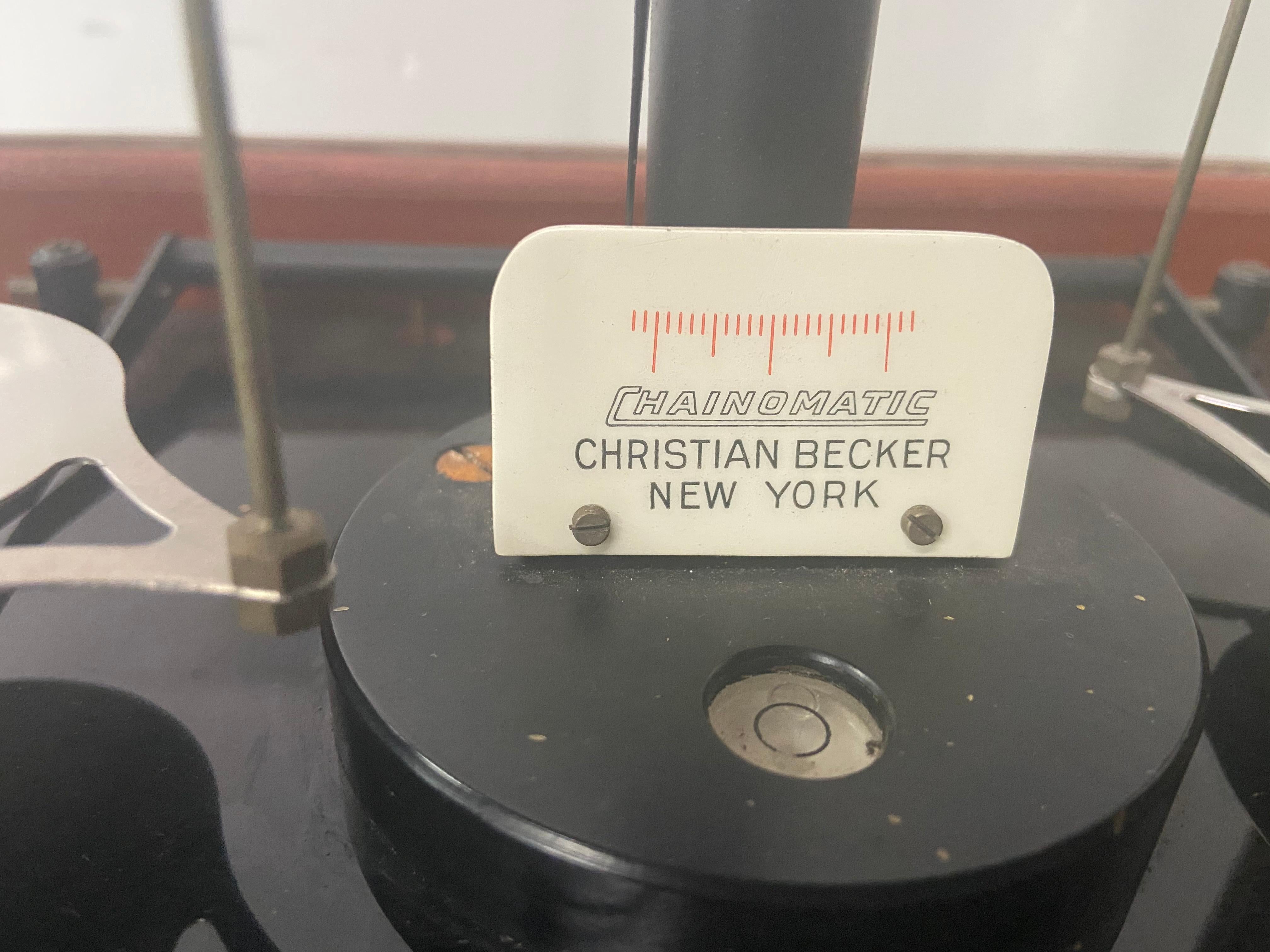 Antique Christian Becker New York Chainomatic Balance or Scale at ...