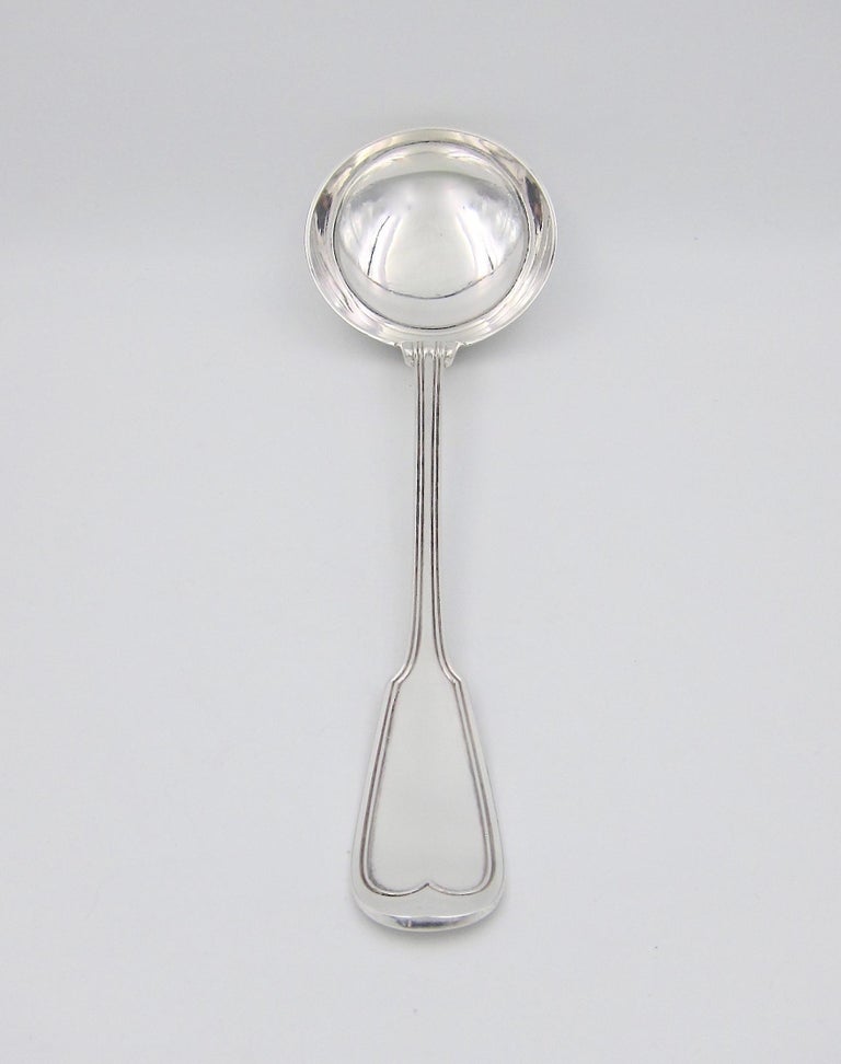 Antique Christofle Large Ladle and Serving Spoon in Original Box, 1878 ...
