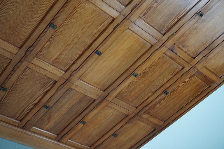 Antique Church Dutch Pitch Pine Locker Cabinet, 1930s For Sale at 1stDibs