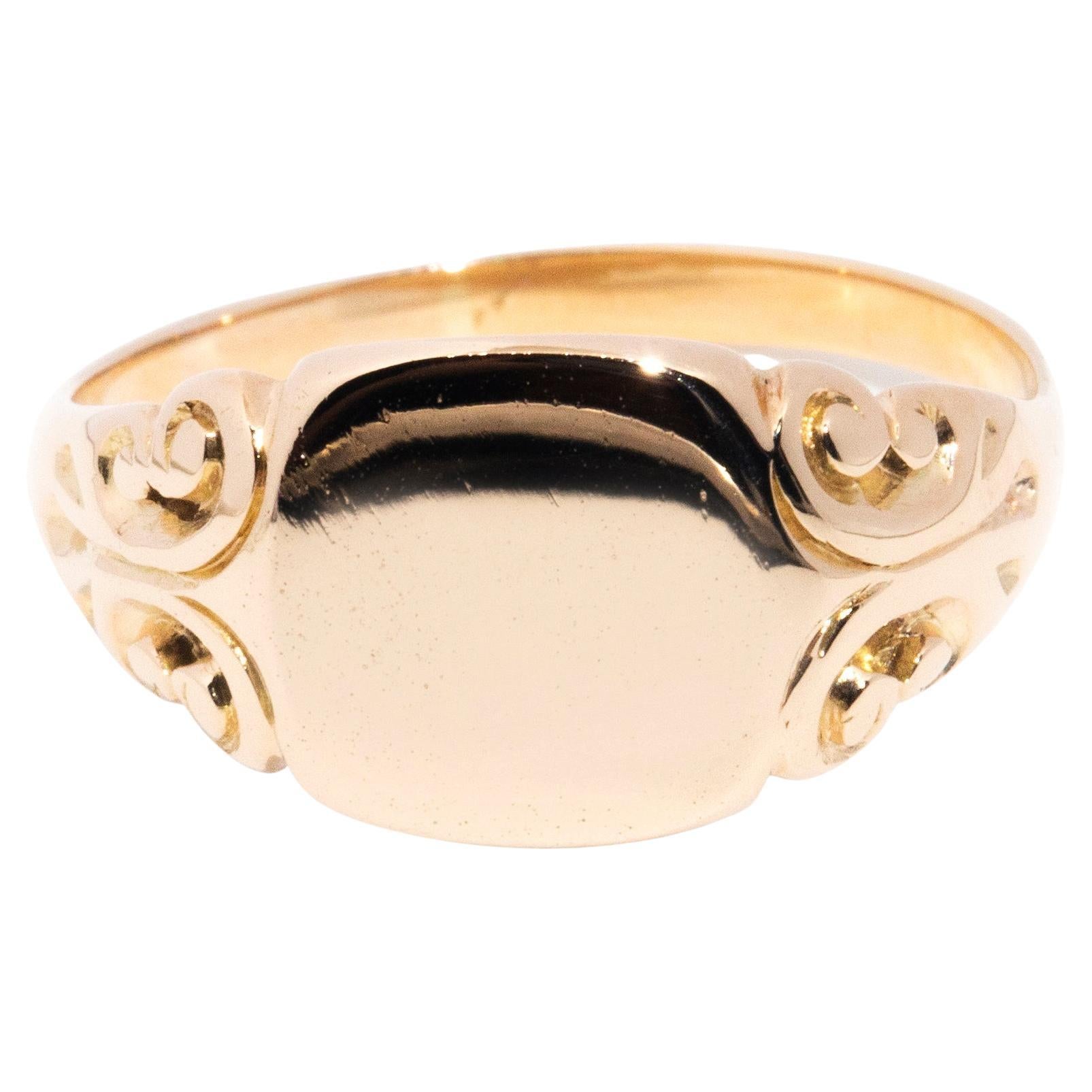 1920s Tiffany and Co. Gold Signet Ring at 1stDibs | tiffany gold signet ...