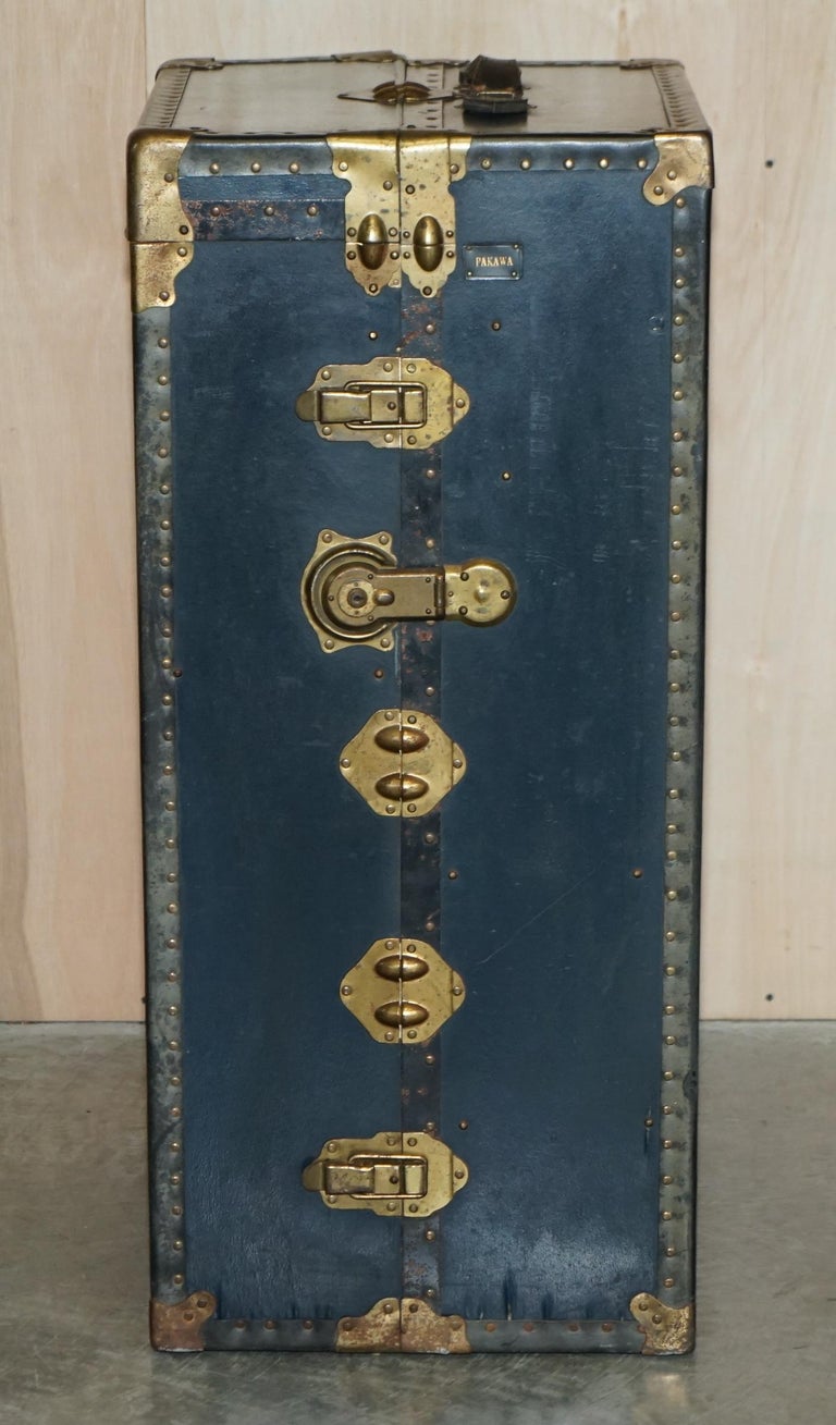 Antique circa 1920's Pakawa Steamer Wardrobe Trunk or Chest Totally ...