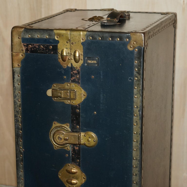 Antique circa 1920's Pakawa Steamer Wardrobe Trunk or Chest Totally ...