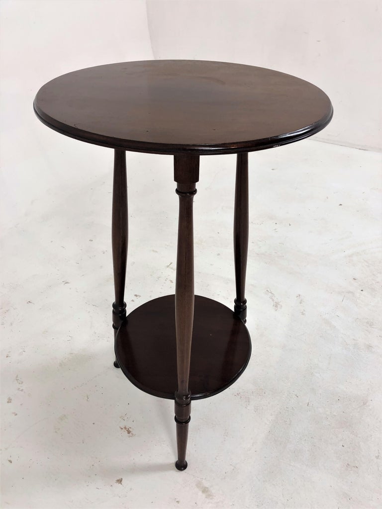 Antique Circular Walnut Table with Undertier, Scotland 1910, H851 For ...