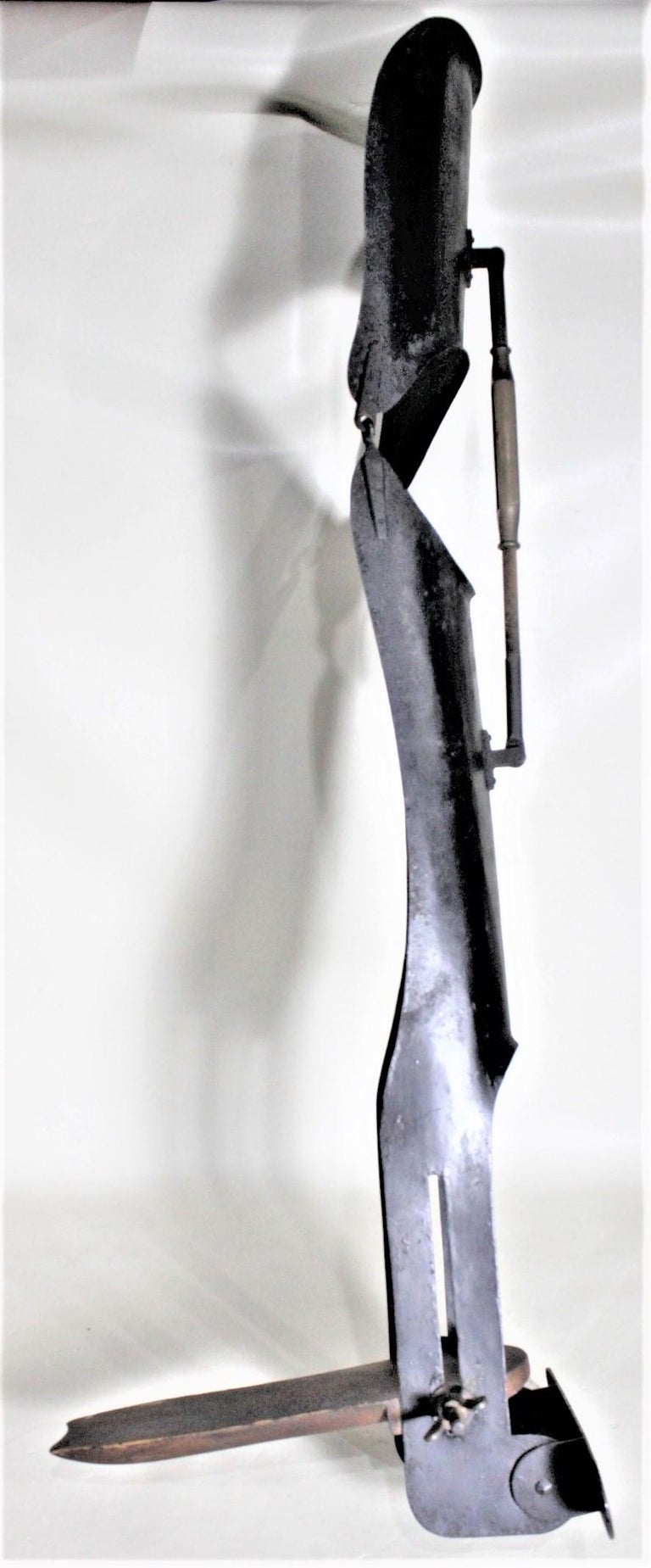 Antique Civil War Era Leg Brace or Splint with Metal, Brass and Wood ...