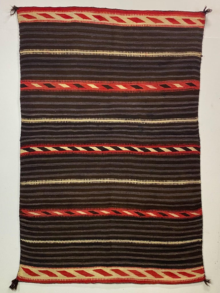 Antique Classic Moki Style Navajo Wearing Blanket, Late 19th Century ...