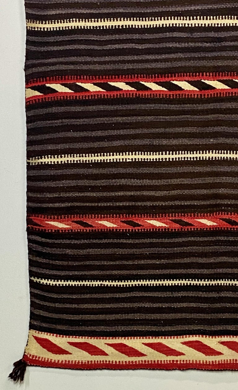 Antique Classic Moki Style Navajo Wearing Blanket, Late 19th Century ...