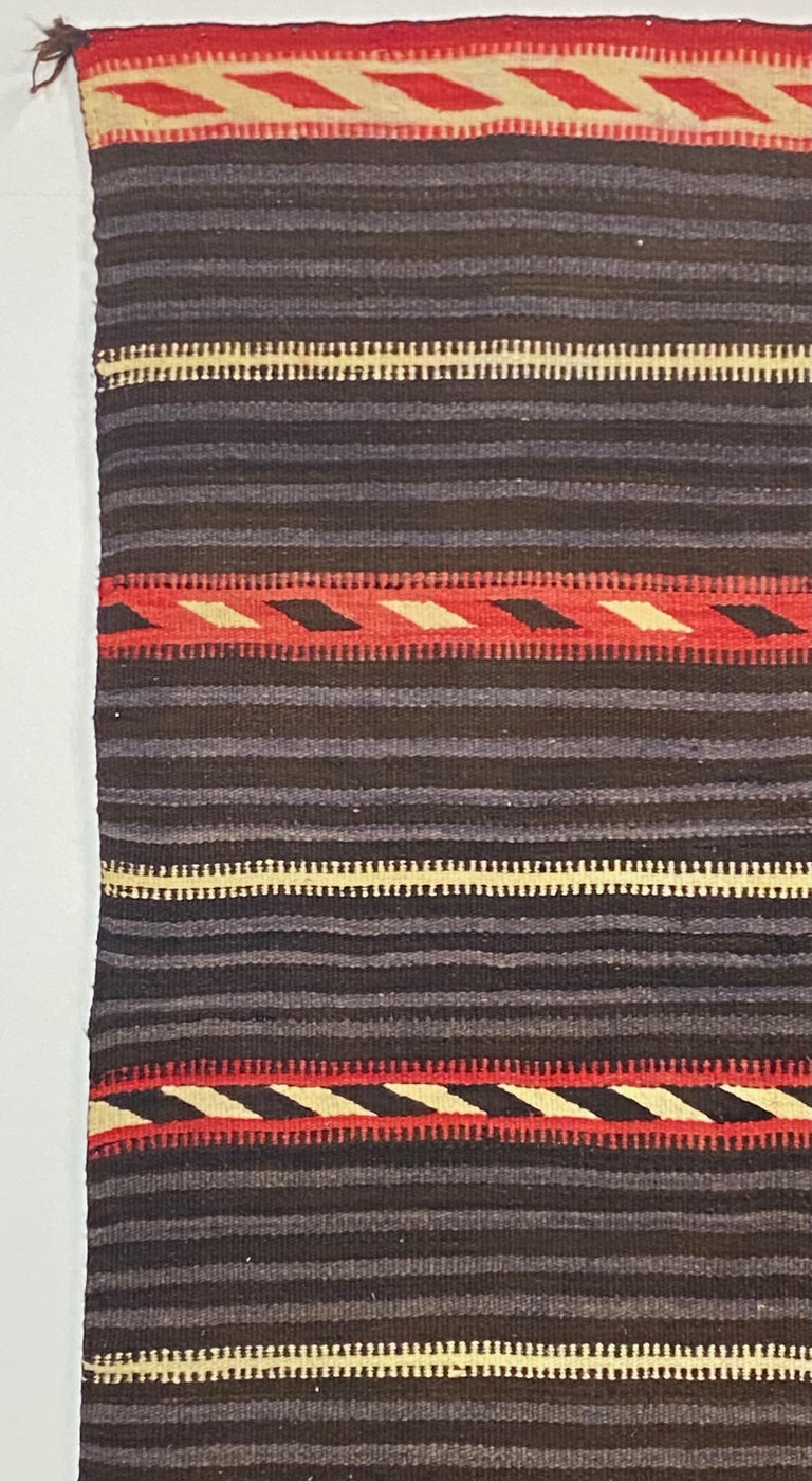 Antique Classic Moki Style Navajo Wearing Blanket, Late 19th Century ...