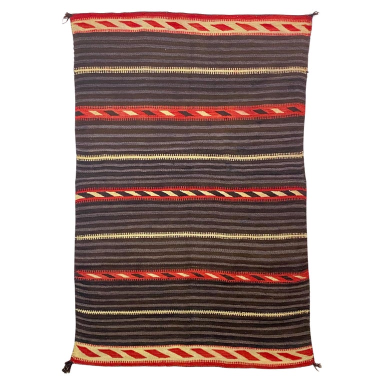 Antique Classic Moki Style Navajo Wearing Blanket, Late 19th Century ...
