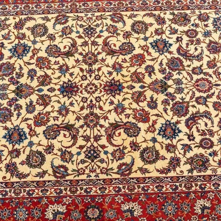 Antique Classic Rug, Design of Palmts, Flowers and Branches For Sale at ...