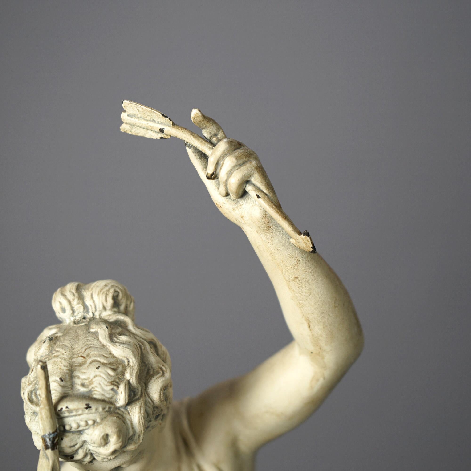 Antique Classical Cast Sculpture of a Woman and Cherub, 20th C For Sale ...