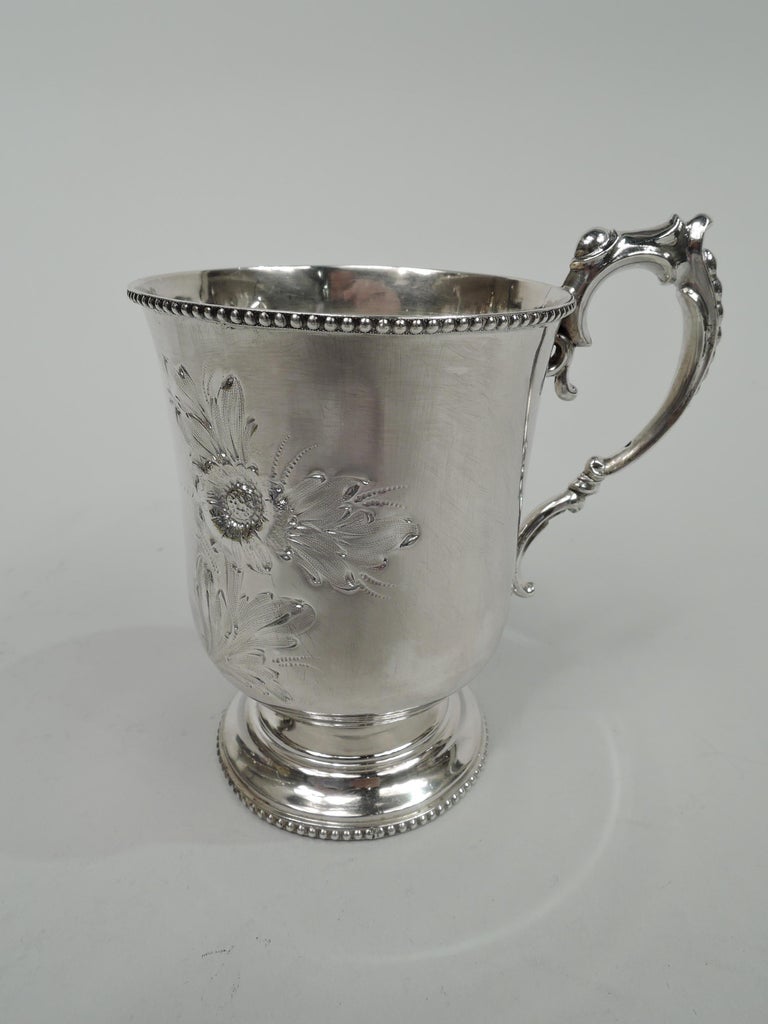 Antique Classical Coin Silver Baby Cup with Philadelphia Marks For Sale ...