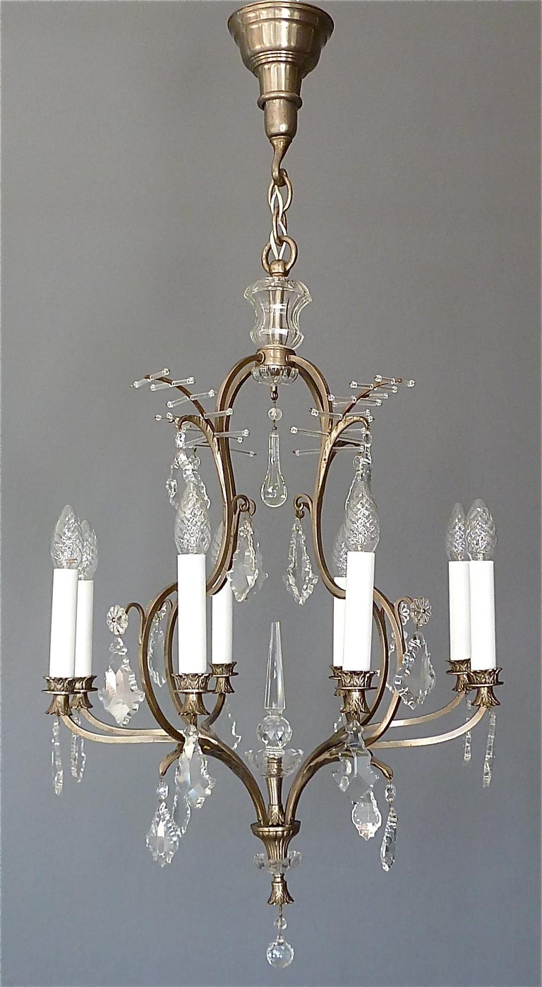 Antique Classical Eight-Light Crystal Glass Chandelier Vienna, circa ...