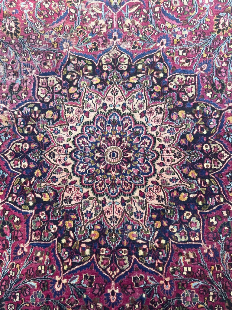 Antique Classical Rug in Jewel Tones with Signature, circa 1940's For ...