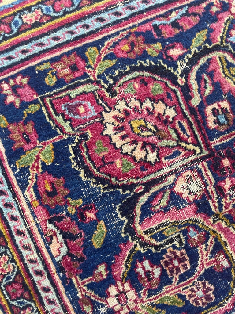 Antique Classical Rug in Jewel Tones with Signature, circa 1940's For ...