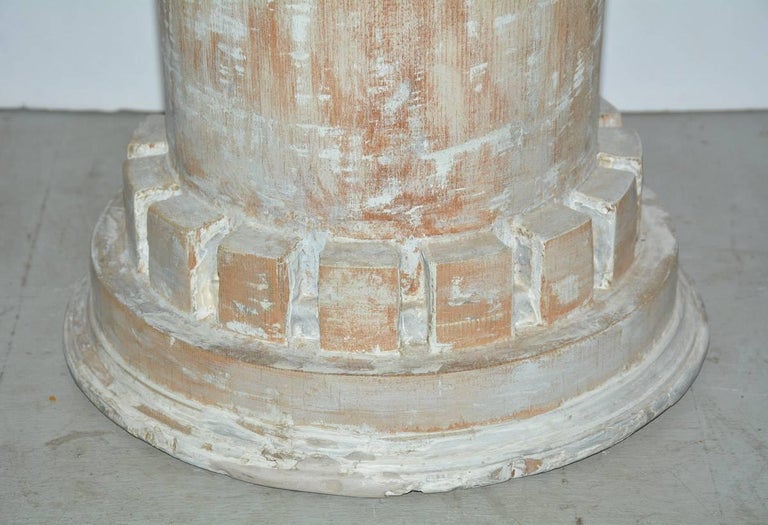 Antique Classical Style Column Wood Plinth at 1stDibs