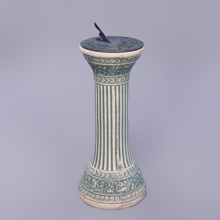 Antique Classical Weller School Pottery Sundial, Circa 1920 at 1stDibs