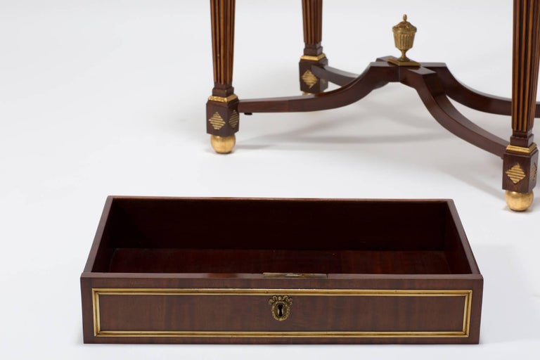 Antique Classicism Russian Mahogany Table with Brass, 18th Century For ...
