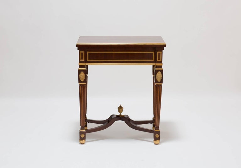 Antique Classicism Russian Mahogany Table with Brass, 18th Century For ...