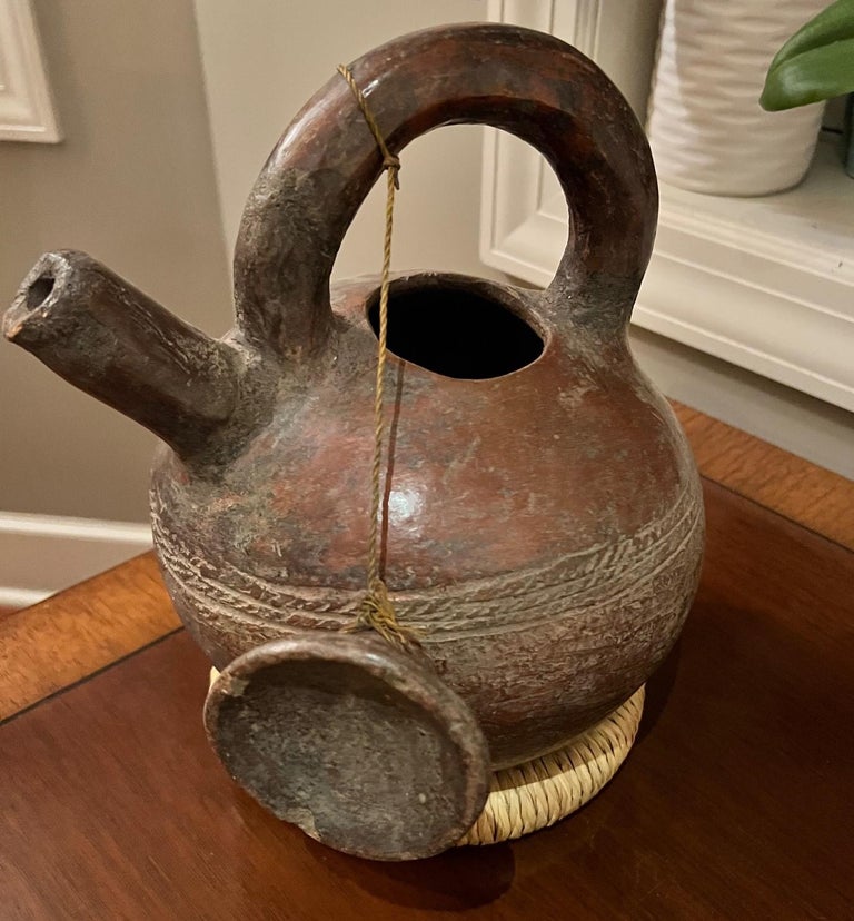 Antique Clay Fired Water Pot with Lid - Gurunsi Peoples Burkina Faso ...