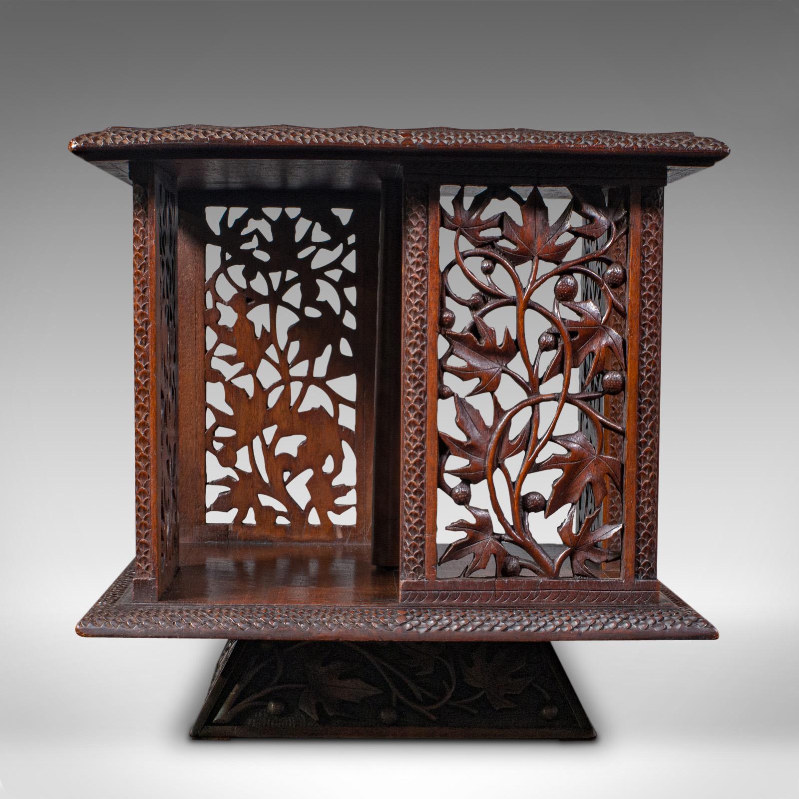 Antique Cleric's Rotary Bookcase, Chinese, Revolving Book Shelf ...