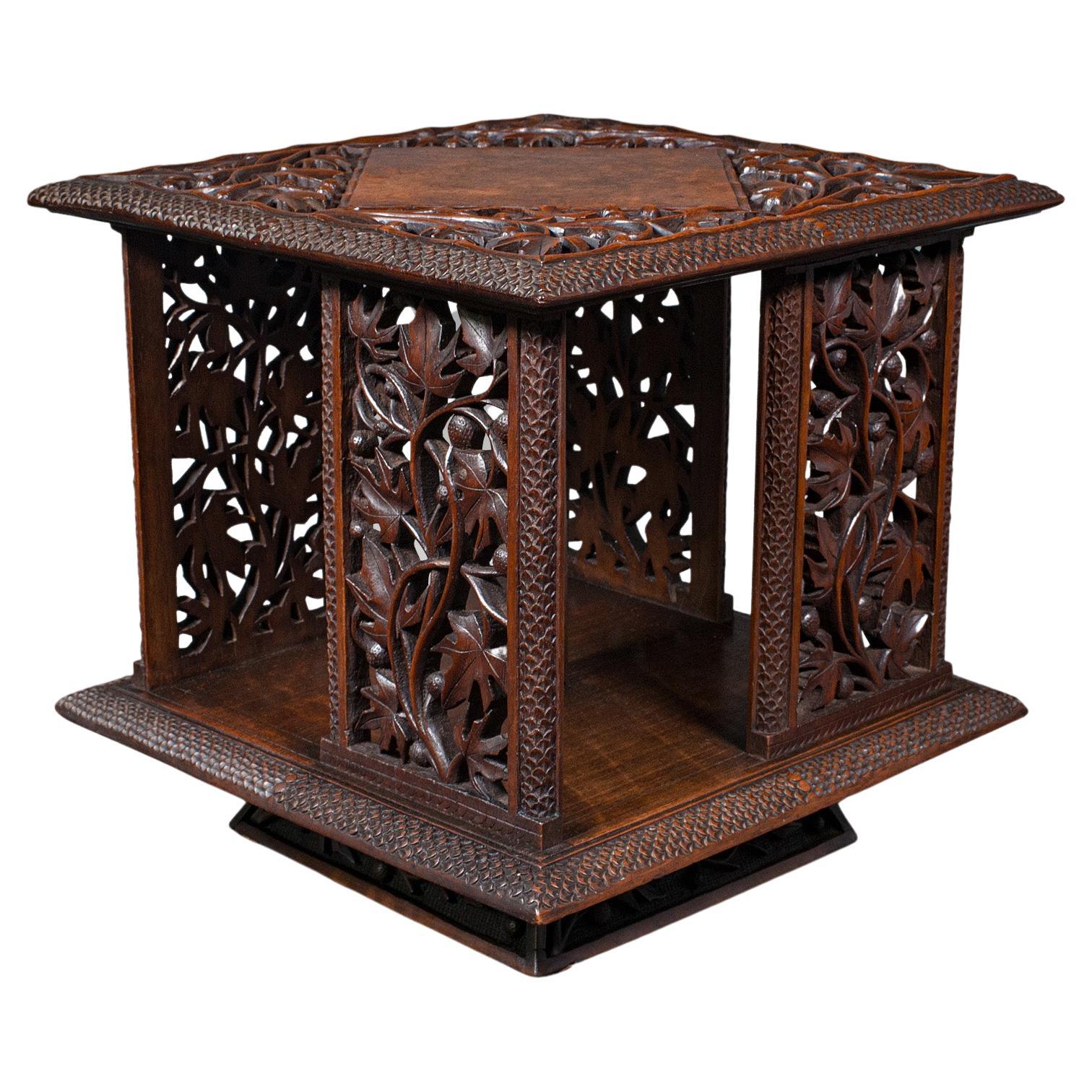 Antique Cleric's Rotary Bookcase, Chinese, Revolving Book Shelf ...