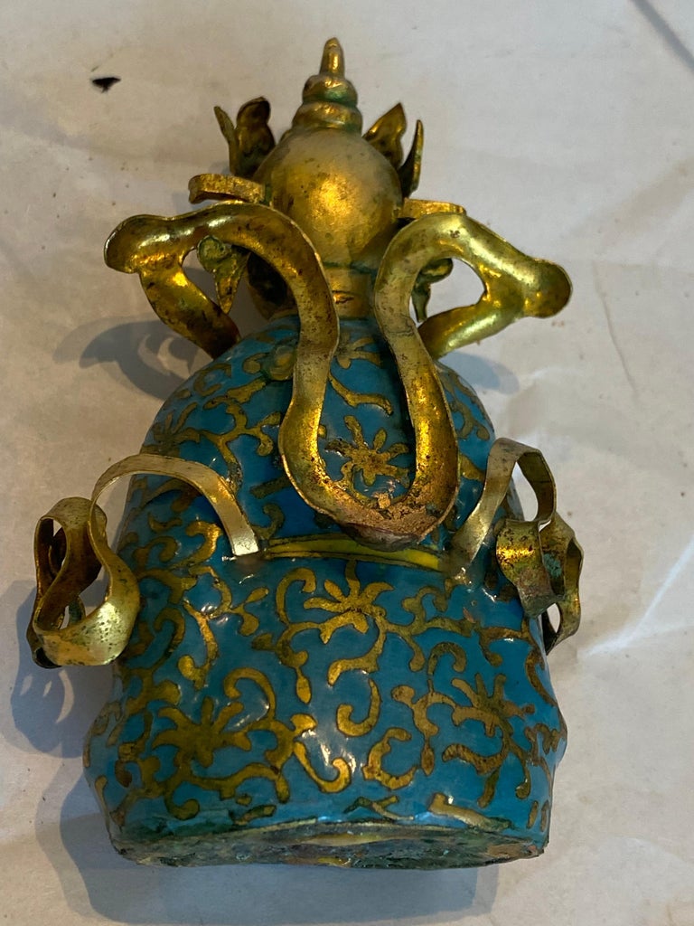 Antique Cloisonne' and Gold Baby Buddha For Sale at 1stDibs