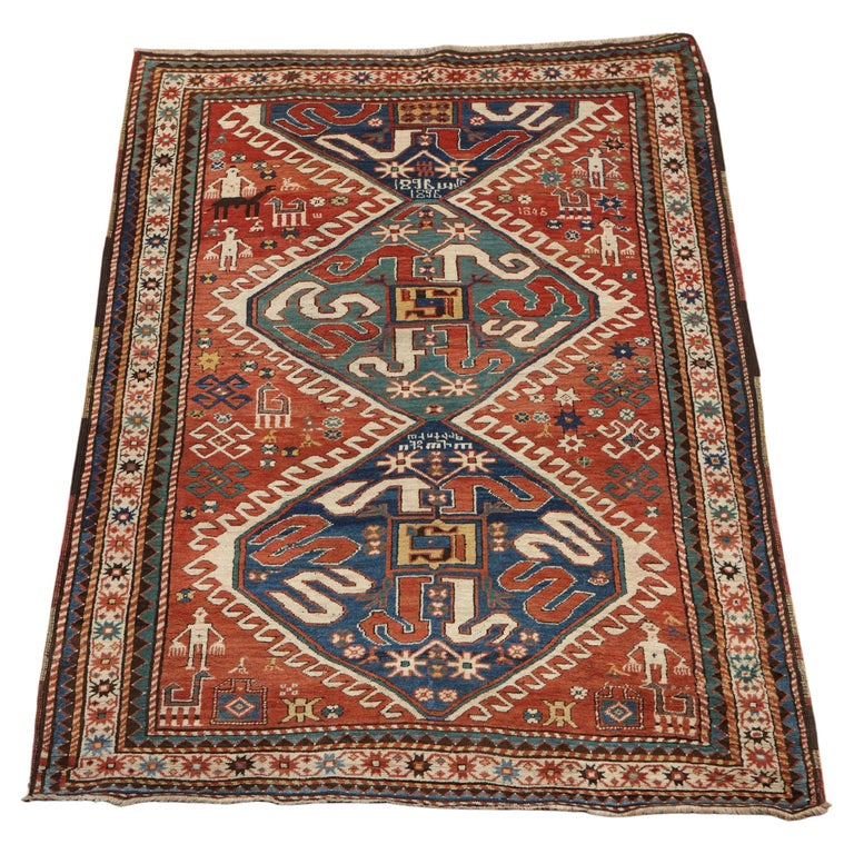 Antique Cloudband Kazak 'Khentsoresk' Rug For Sale at 1stDibs