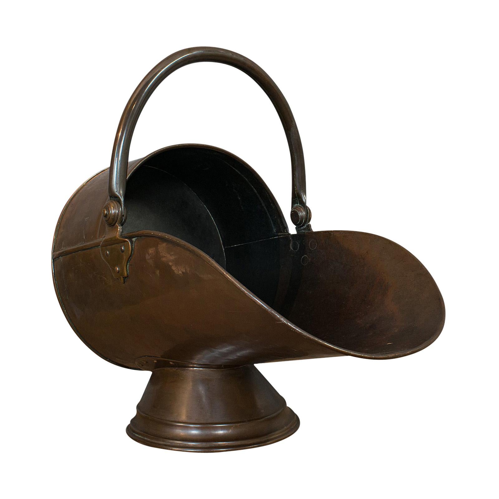 Antique Coal Bucket English Victorian Fireside, Log, Scuttle, circa ...