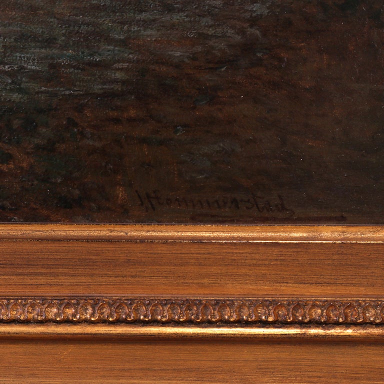 Antique Coastal Oil on Canvas Painting by John Olsen Hammerstad, Circa ...
