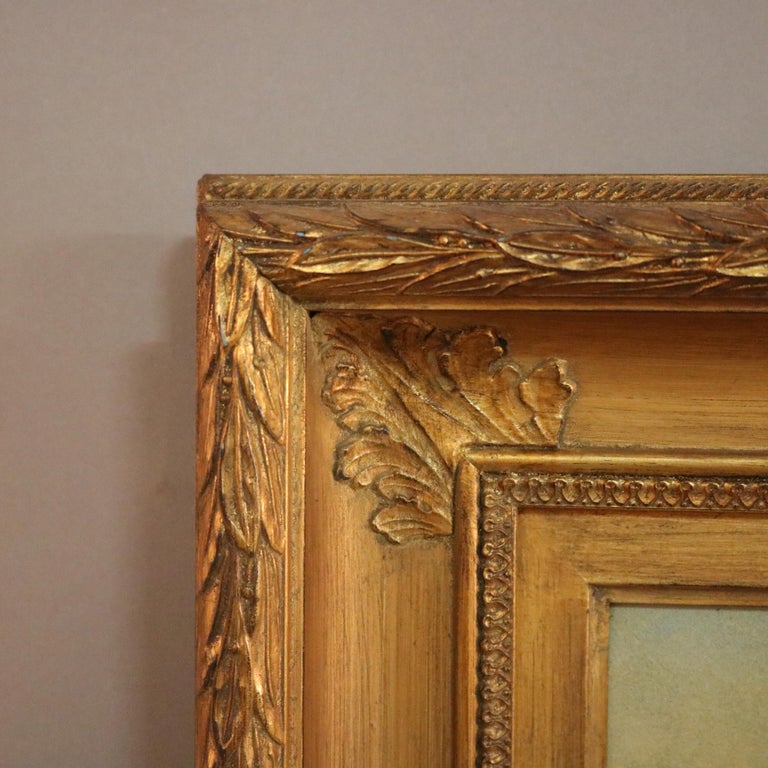 Antique Coastal Oil on Canvas Painting by John Olsen Hammerstad, Circa ...
