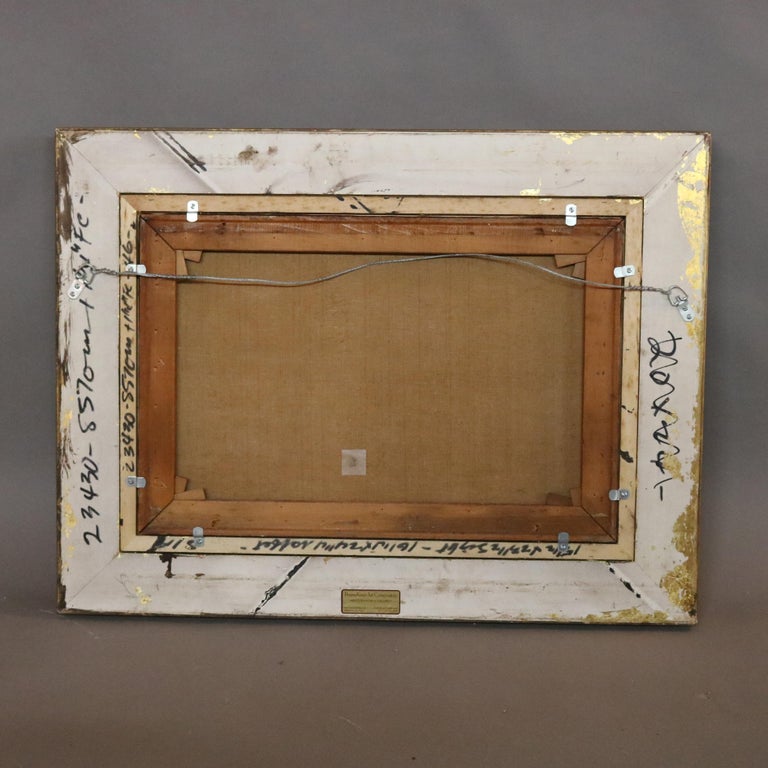 Antique Coastal Oil on Canvas Painting by John Olsen Hammerstad, Circa ...