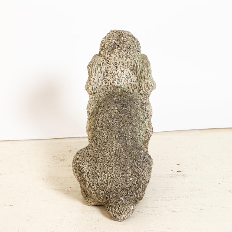 Antique Cocker Spaniel Dog Cast Stone Garden Ornament at 1stDibs