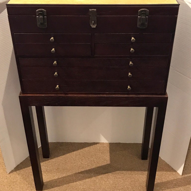 Antique Collectors Cabinet on Stand For Sale at 1stdibs