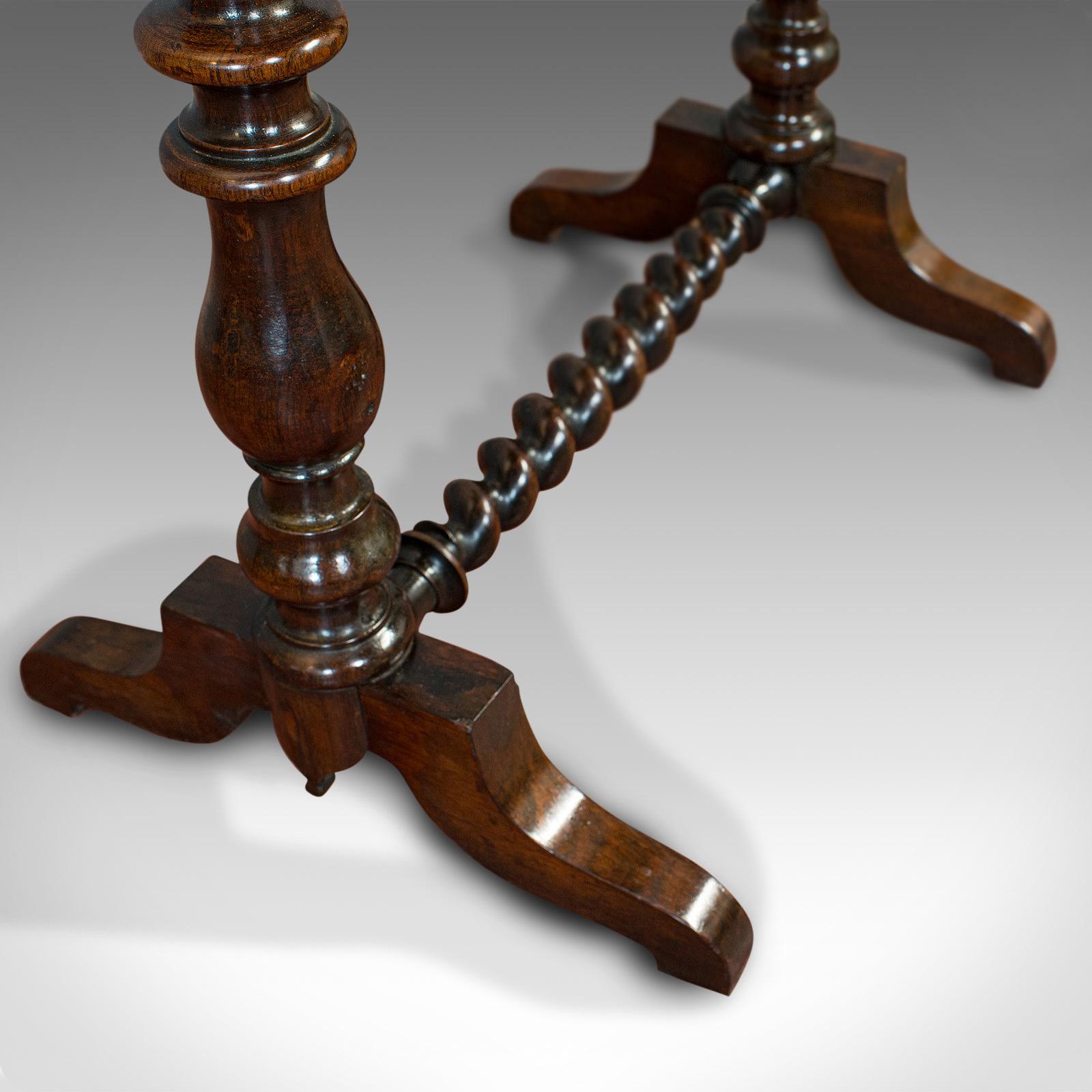 Antique Collector's Table, Walnut, Rosewood, Craft, Hobby Stand ...