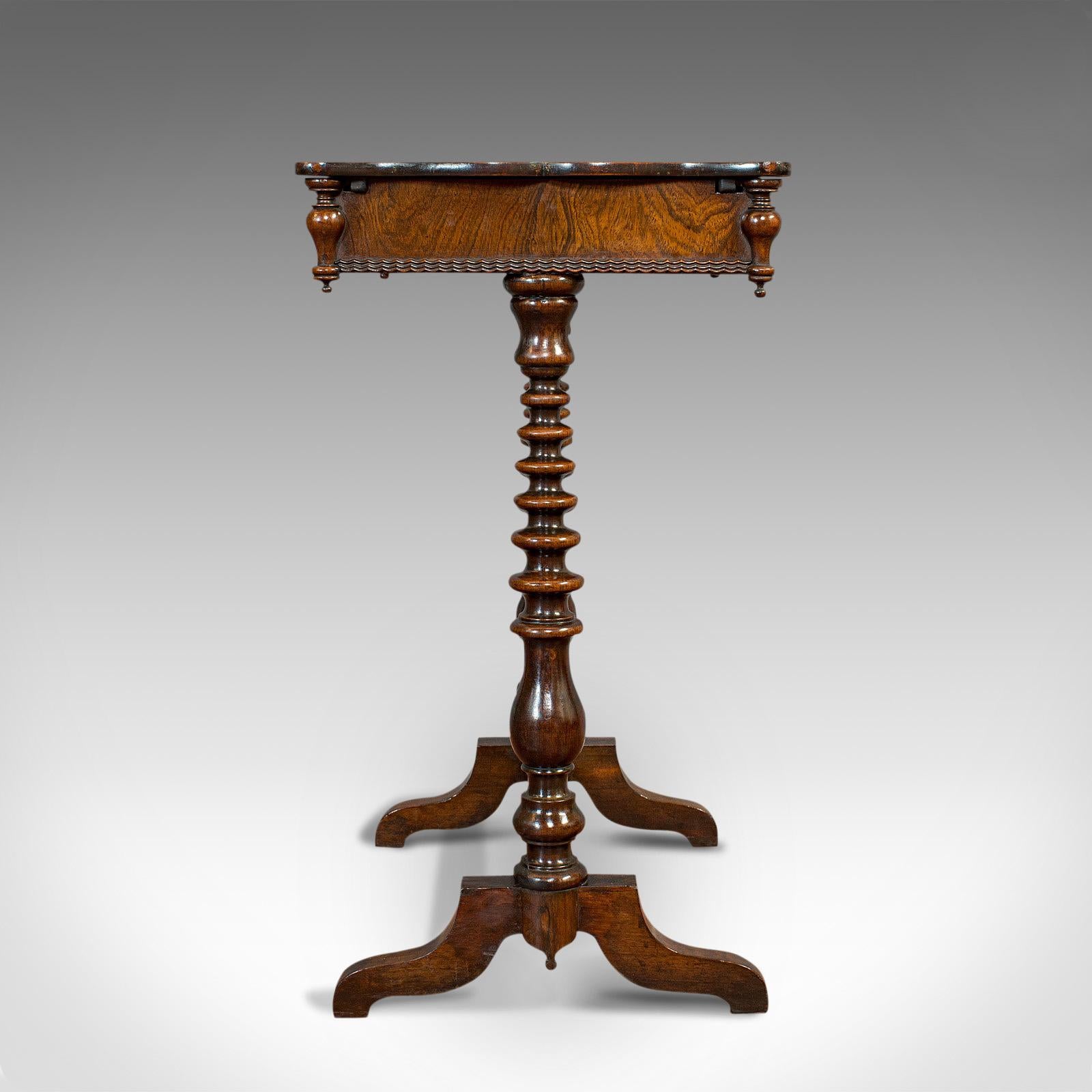 Antique Collector's Table, Walnut, Rosewood, Craft, Hobby Stand ...