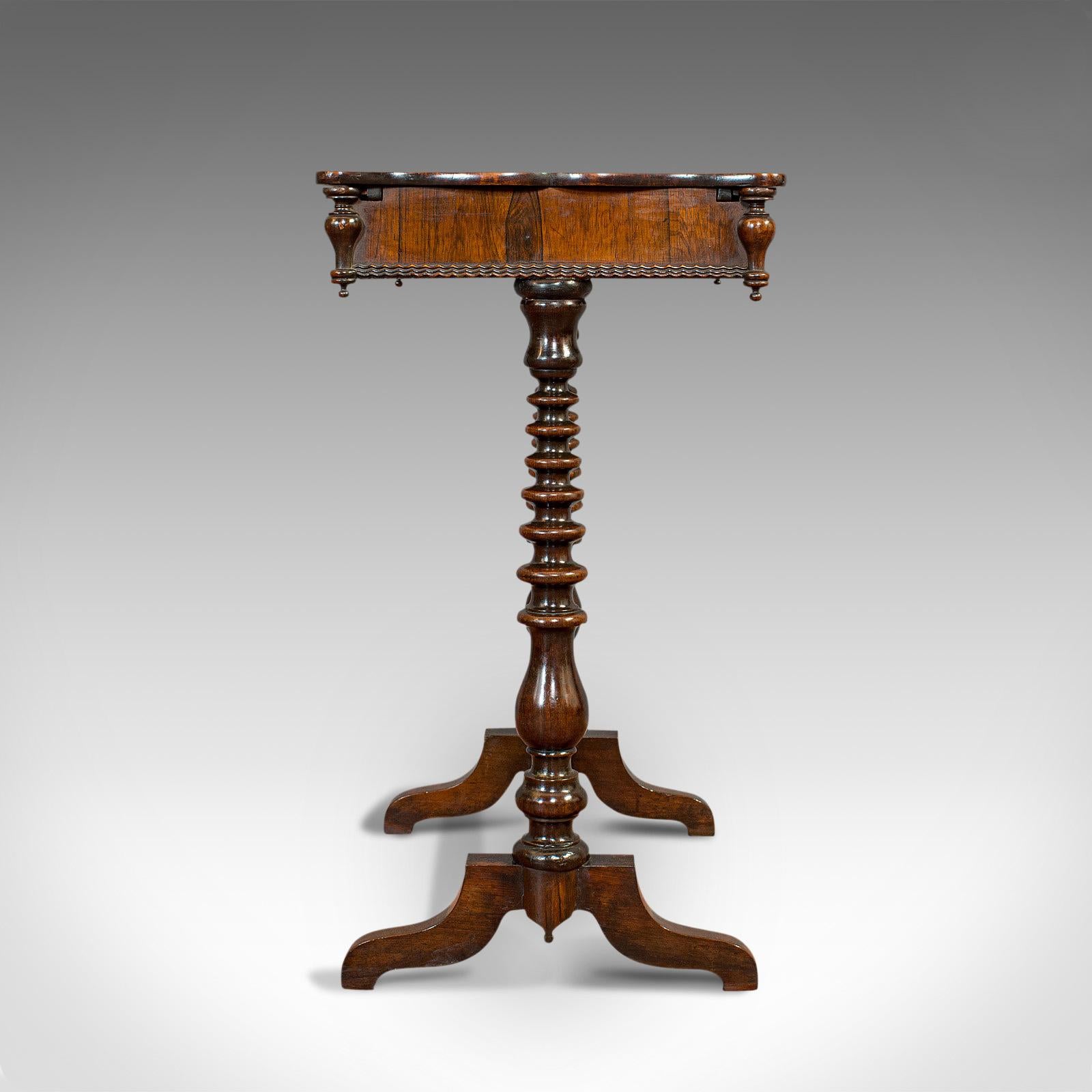 Antique Collector's Table, Walnut, Rosewood, Craft, Hobby Stand ...