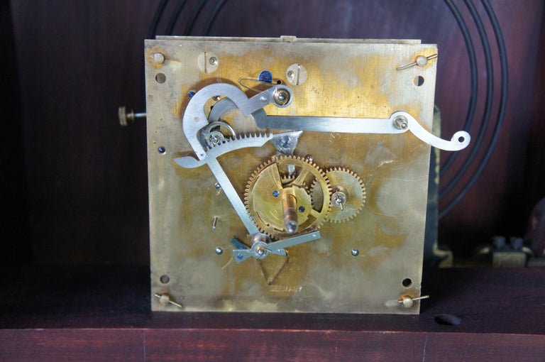 Antique Colonial Mfg Co Empire Style Mahogany Grandfather Clock German ...