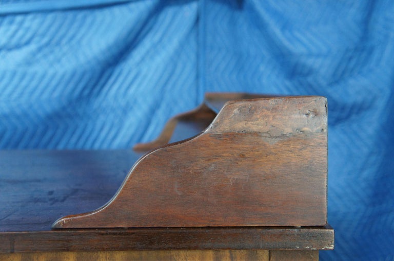 Antique Colonial Mfg Sheraton Flame Mahogany George Washington Writing ...