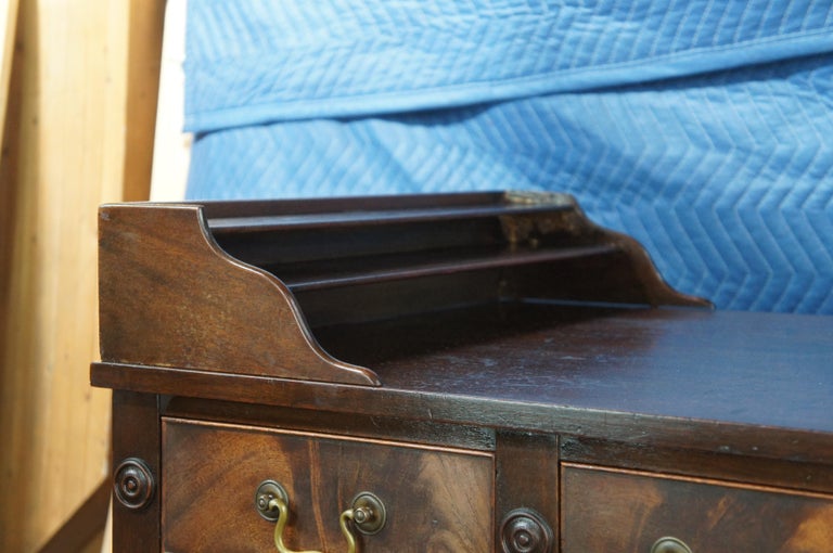 Antique Colonial Mfg Sheraton Flame Mahogany George Washington Writing ...