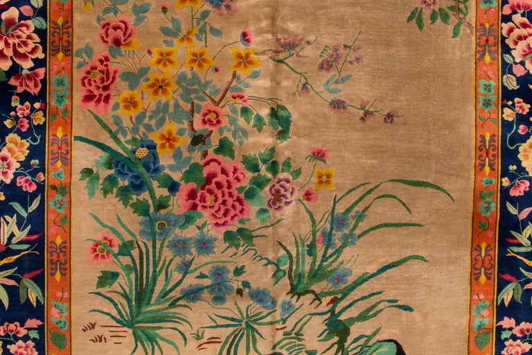 Antique Colorful Chinese Nichols Wool Rug For Sale at 1stDibs | wool ...