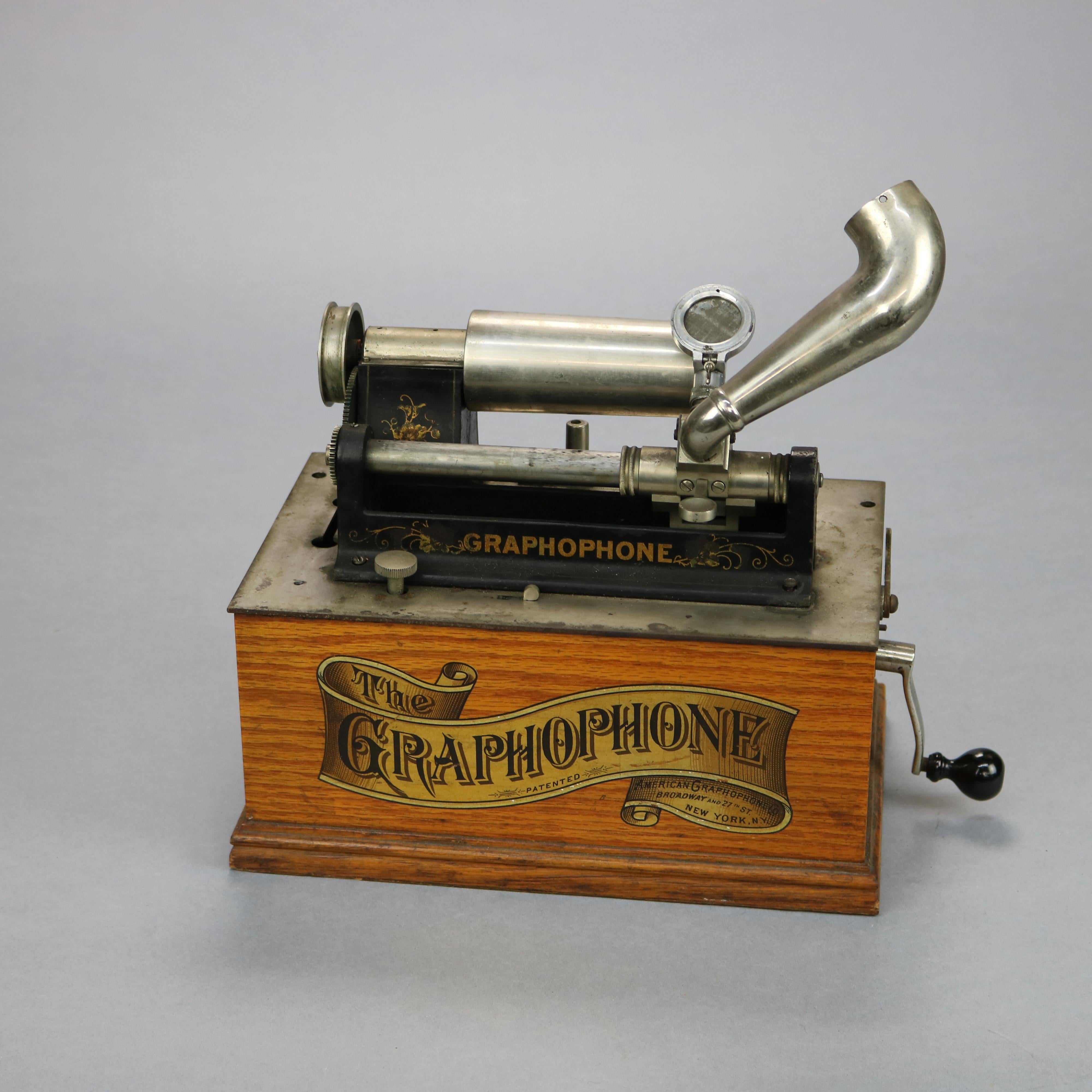 Antique Columbia Graphaphone Music Box, Circa 1910 at 1stDibs