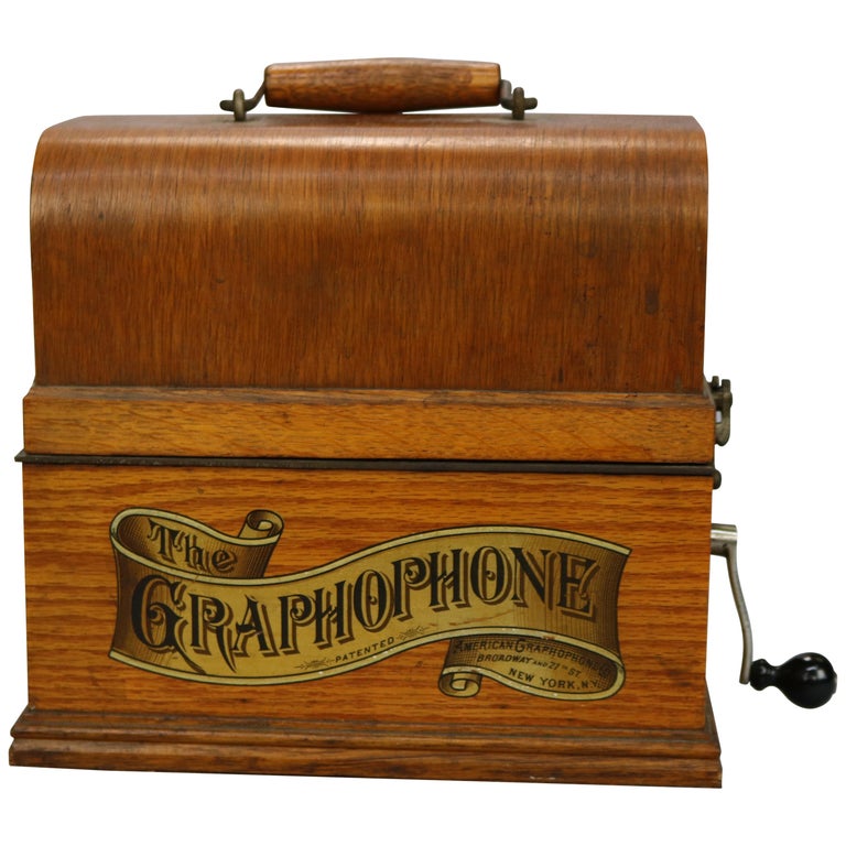 Antique Columbia Graphaphone Music Box, Circa 1910 at 1stDibs