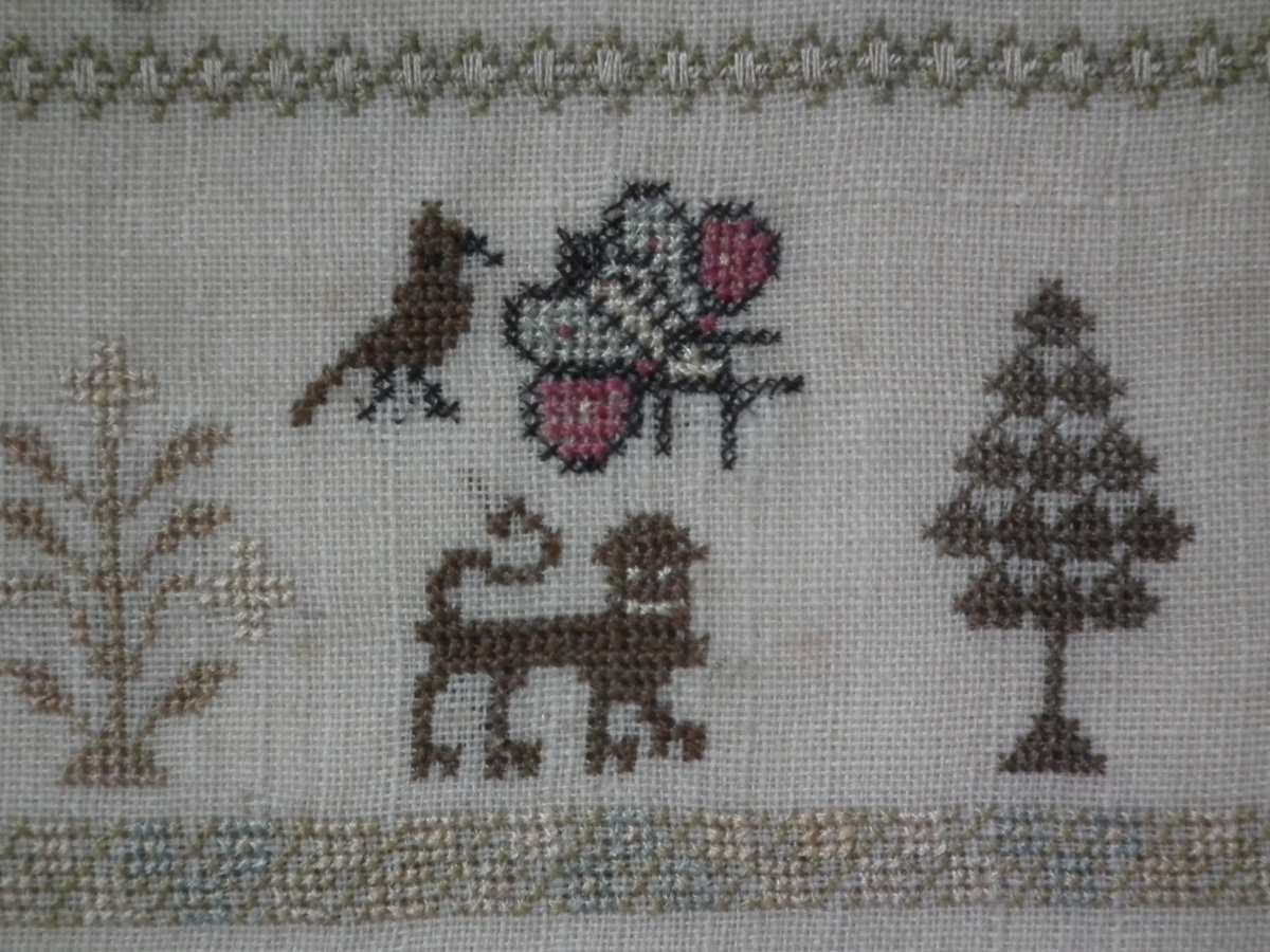 Antique Commemorative Sampler, 1793, by Elizabeth Holden at 1stDibs