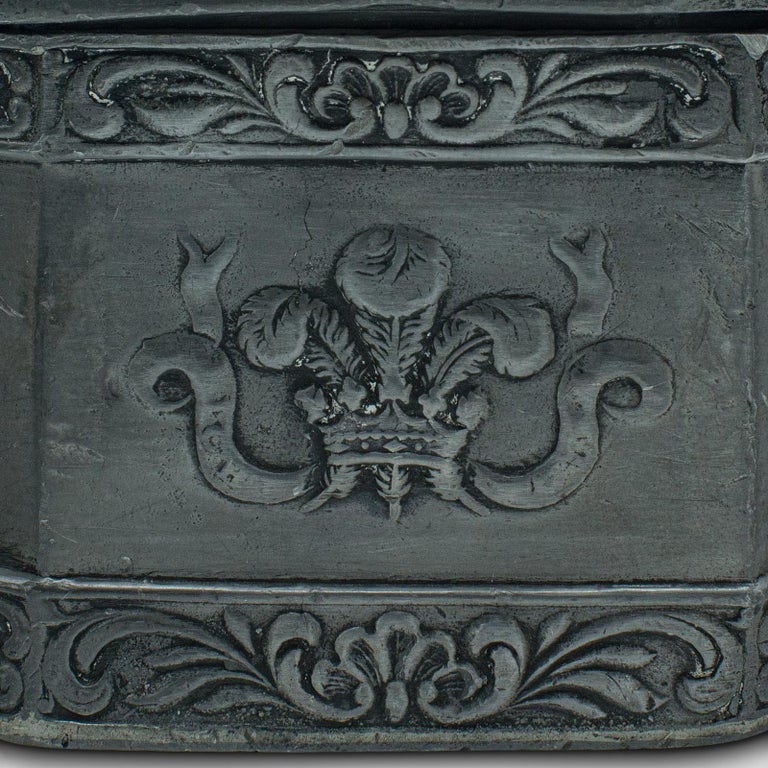 Antique Commemorative Tobacco Keeper, English, Lead, Decor, Snuff Box ...