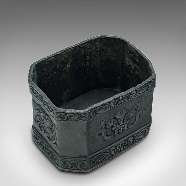 Antique Commemorative Tobacco Keeper, English, Lead, Decor, Snuff Box ...